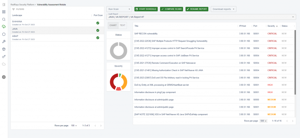 SAP Security Platform for Enterprises // RedRays Security Platform
